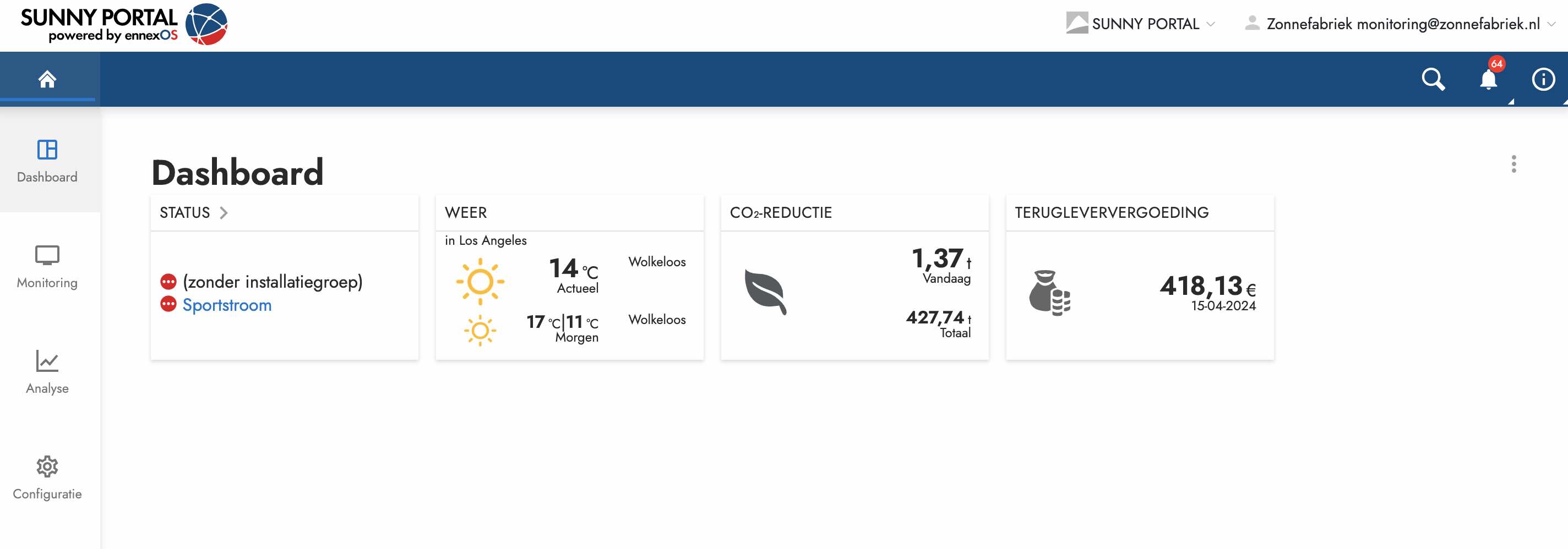 Sunny Portal wordt ‘Sunny Portal powered by ennexOS’ - Zonnefabriek